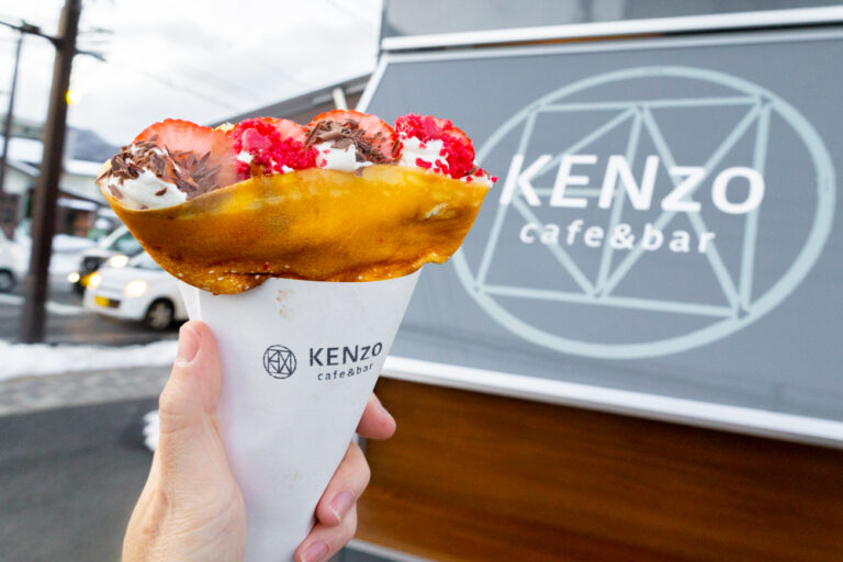 KENzo cafe&barのキッチンカーで2月限定のクレープを食べてみた│長野を食べ歩き